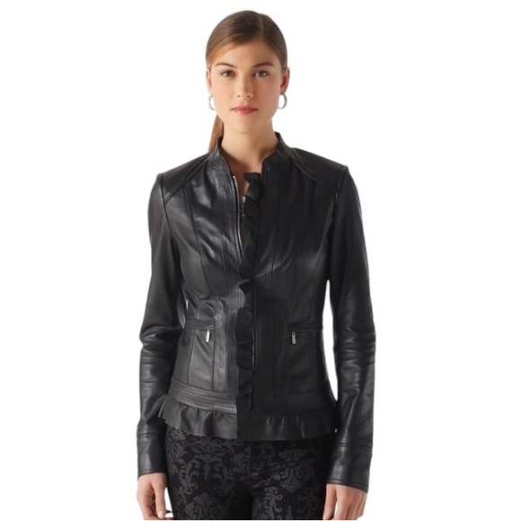 White House Black Market Leather Jacket